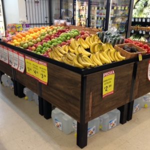 Produce Displays | Pine Produce Bins | Produce Bins