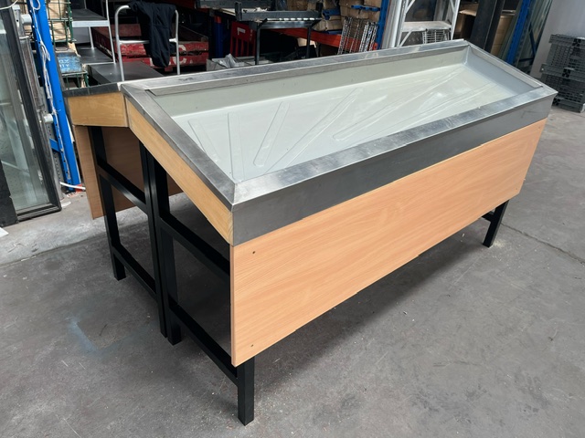 New Produce Bins - Stained - Affordable Shelving